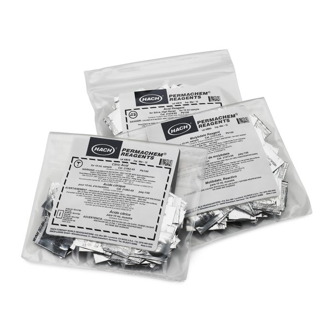 Set de reactivos para la determinación de aluminio, sobres de reactivo ...